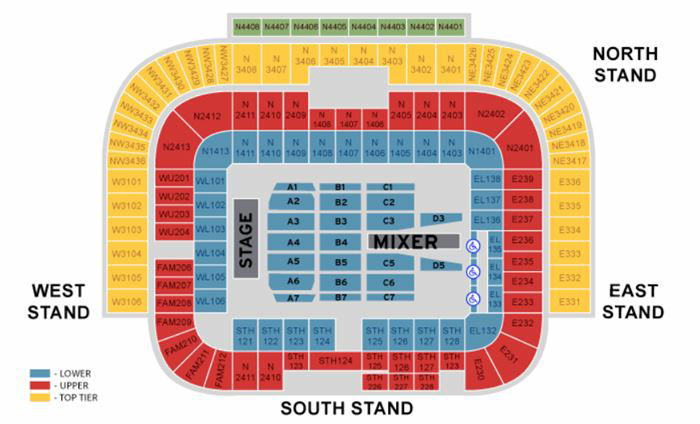 Old Trafford Seating Plan