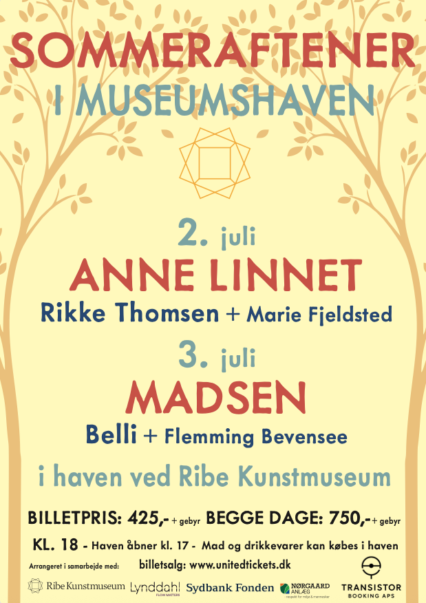 2 DAGSBILLET - Anne Linnet + Madsen m.fl. Billetter til {0} | Tors. d 2 ...