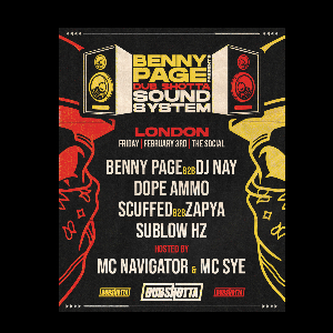 See Tickets - BENNY PAGE PRESENTS DUB SHOTTA SOUND SYSTEM Tickets and Dates