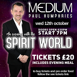 See Tickets - PAUL HUMPHRIES MEDIUM NIGHT AT THE MARKET LOUNGE Tickets ...