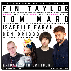 See Tickets - STAMFORD COMEDY CLUB WITH FIN TAYLOR & TOM WARD Tickets ...
