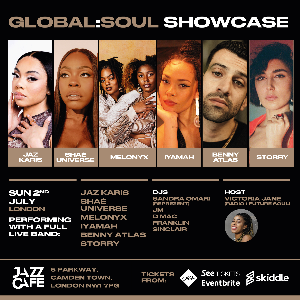 See Tickets - GLOBAL SOUL SHOWCASE: JAZ KARIS, STORRY + MORE TBA ...