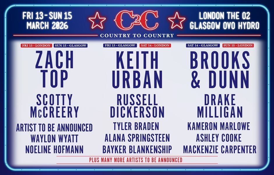 FIRST WAVE OF ARTISTS ANNOUNCED FOR COUNTRY TO COUNTRY 2026 - Gigs And ...