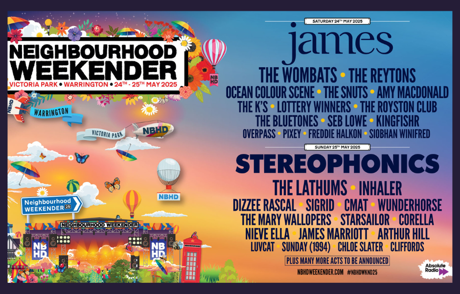 NEIGHBOURHOOD WEEKENDER RETURNS TO VICTORIA PARK WARRINGTON IN MAY 2025 ...