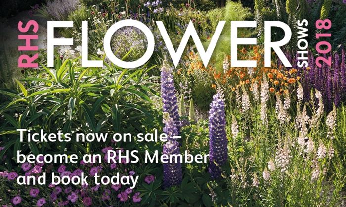 See Tickets - Priority booking now open for RHS Flower Shows 2018 ...