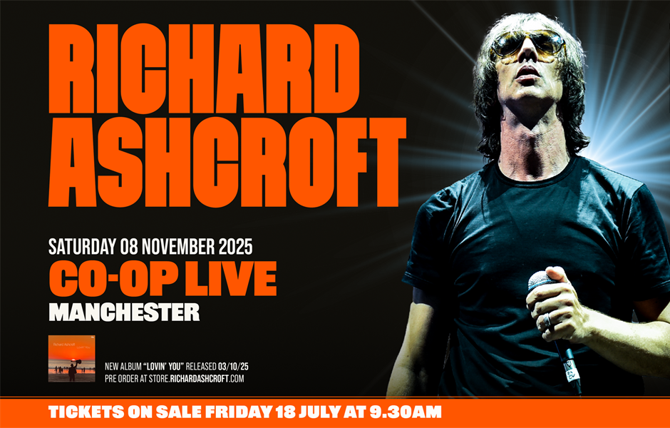 RICHARD ASHCROFT ANNOUNCES HUGE HEADLINE SHOW AT MANCHESTER CO-OP LIVE - Gigs And Tours News