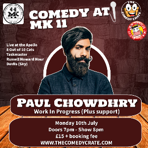 See Tickets - PAUL CHOWDHRY - WORK IN PROGRESS Tickets and Dates