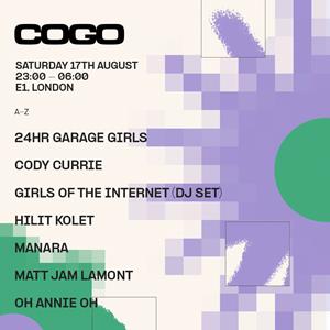See Tickets - COGO London Tickets and Dates